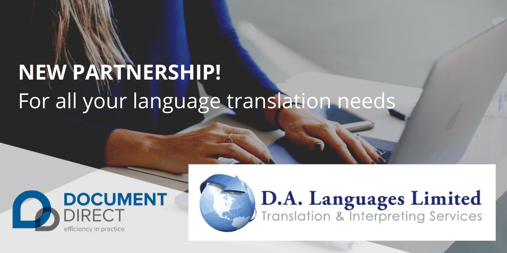 NEW PARTNERSHIP! For all your language translation needs... - Document ...